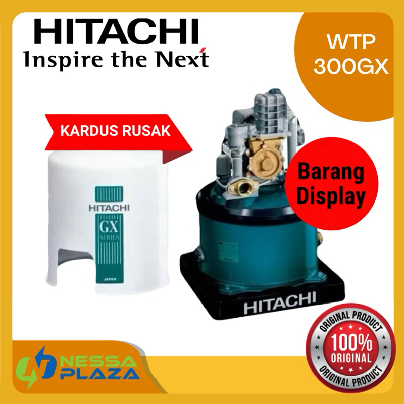Jual HITACHI pompa air WTP300 WTP 300 GX ex display barang display ...