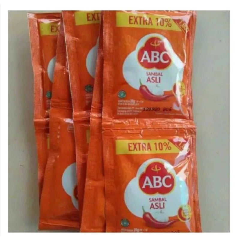 Jual Saus ABC Sambal Sachet 18gr (10pcs/pack) | Shopee Indonesia