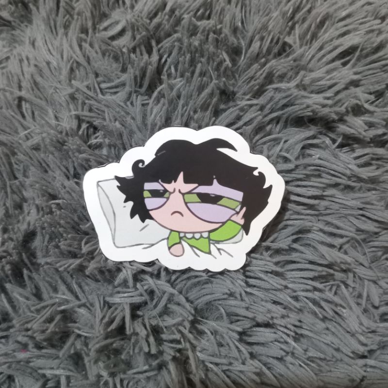 Jual sticker laptop the powerpuff girls: buttercup sleepy | Shopee ...