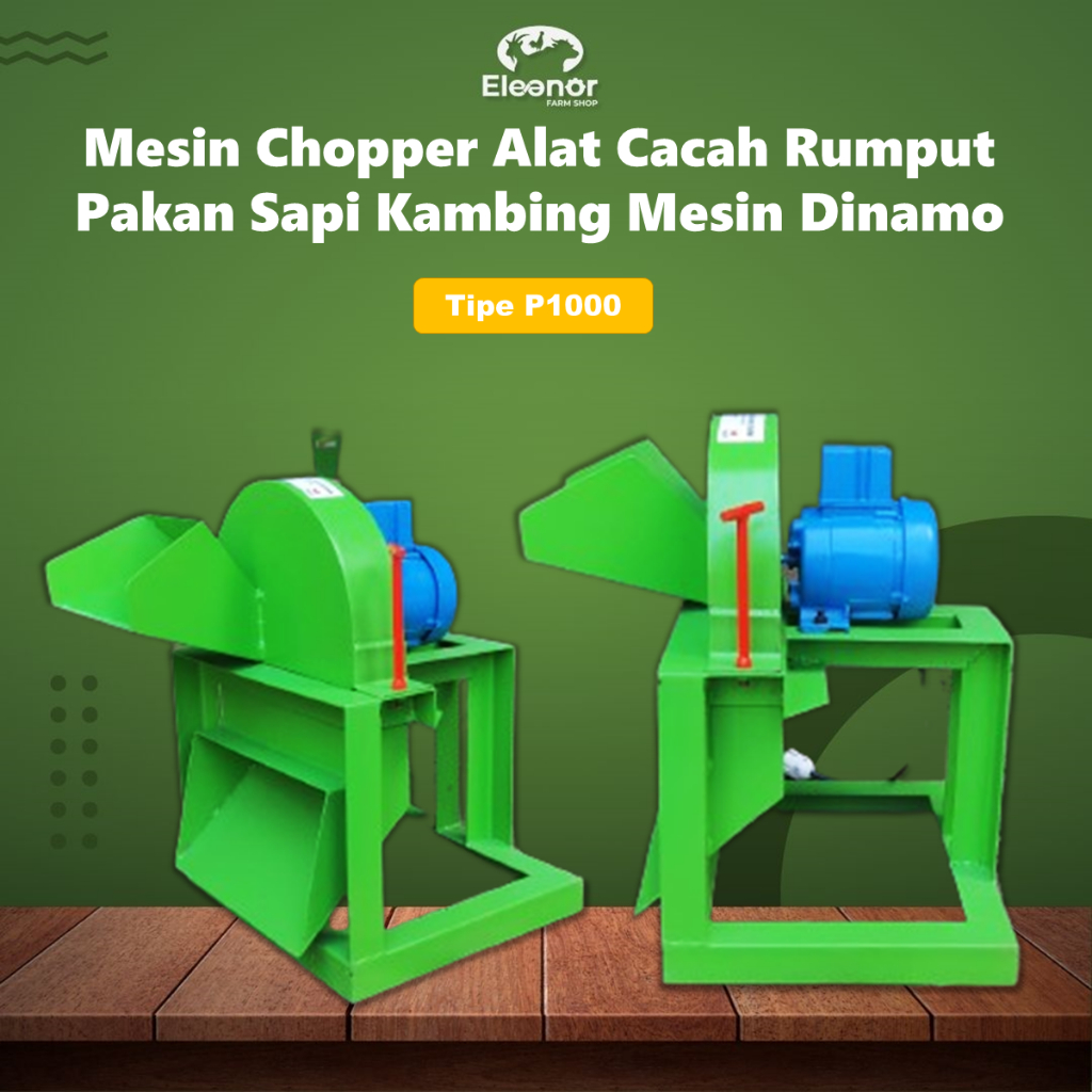 Jual Mesin Chopper Tipe P1000 Alat Cacah Rumput Pakan Sapi Kambing ...