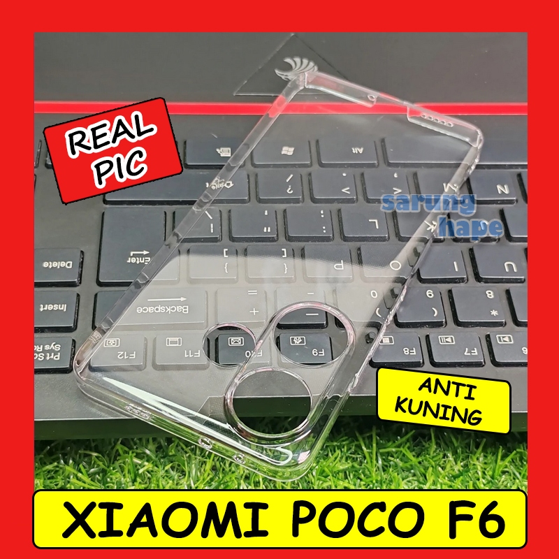 Jual Xiaomi Poco F6 - Clear Hard Case Casing Cover Transparan Mika ...