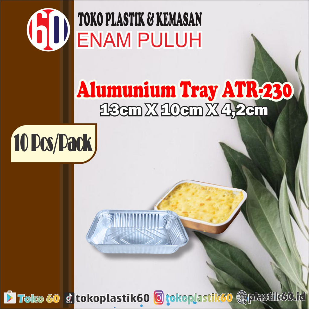 Jual Alu Tray Set Kecil ATR Aluminium foil kotak oven panggang hemat ...