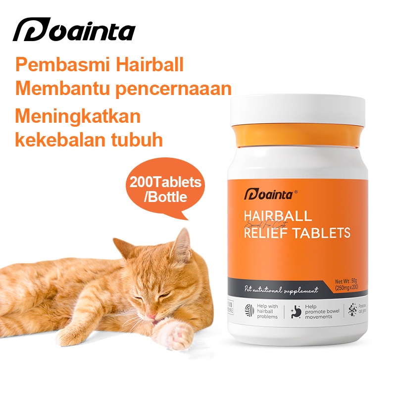 Jual PUAINTA Hairball Tablet Kucing Cegah Muntah Bola Bulu Lancarkan ...