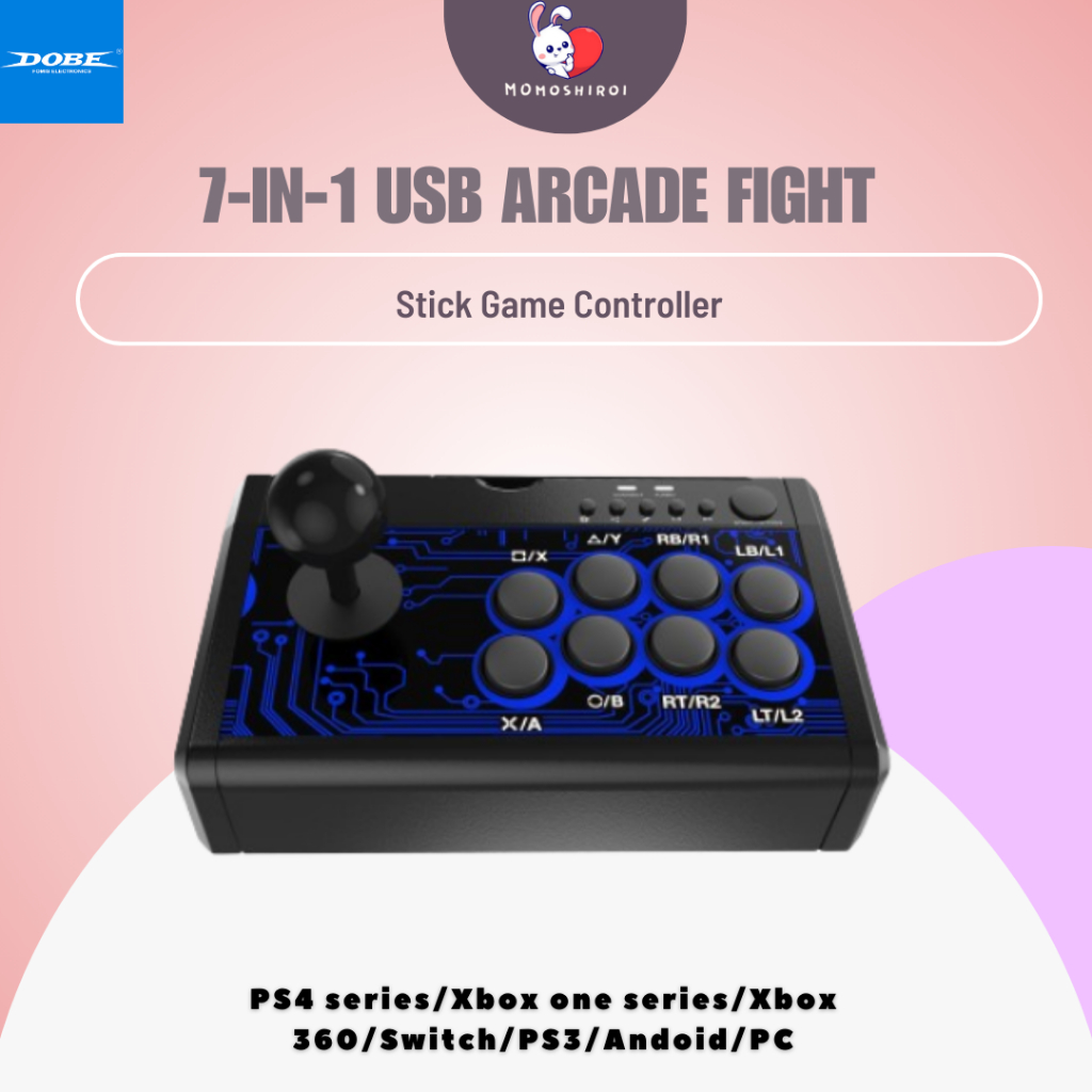 Jual DOBE Arcade Fighting Stick 7 in 1 Stik Stick PS3 PS4 PS5 Xbox One ...