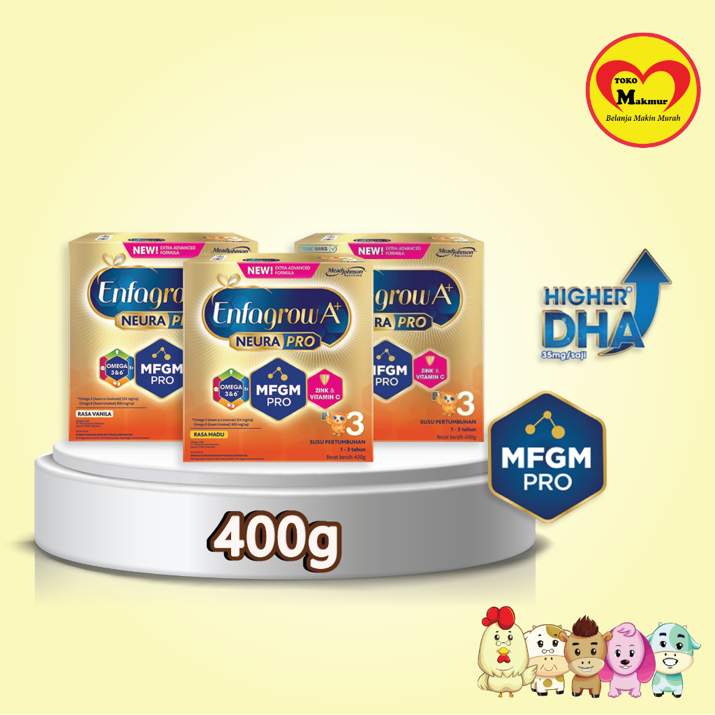 Jual Enfagrow A+ Tahap 3 Original / Vanila / Madu 400gr / Toko Makmur ...
