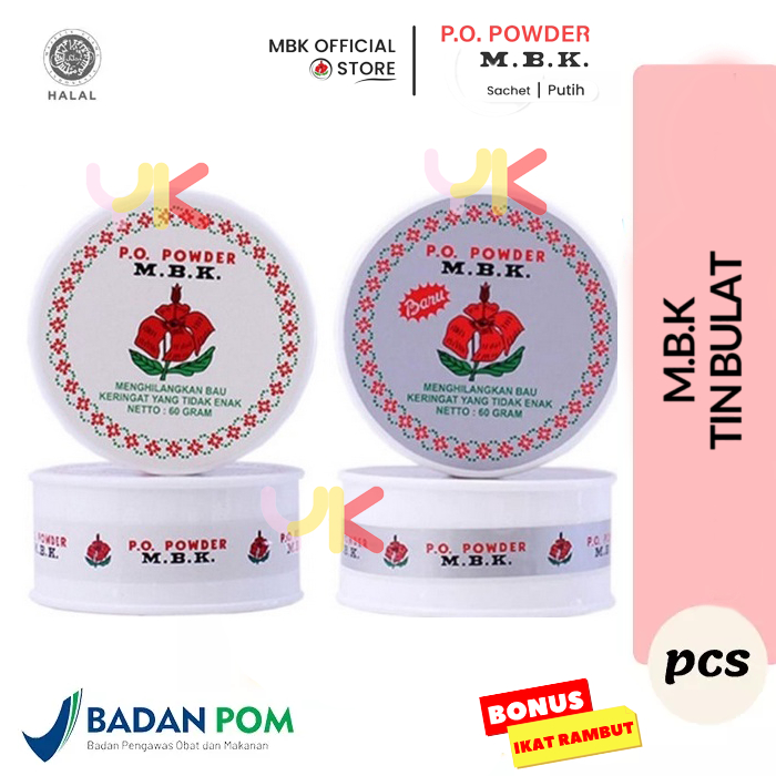 Jual MBK Tin Bulat Putih & SIlver | Shopee Indonesia