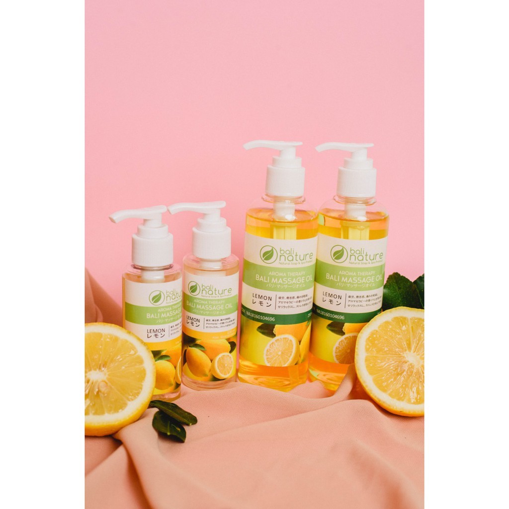 Jual Lemon Massage Oil - Minyak Pijat ala Spa - Bali Nature | Shopee ...