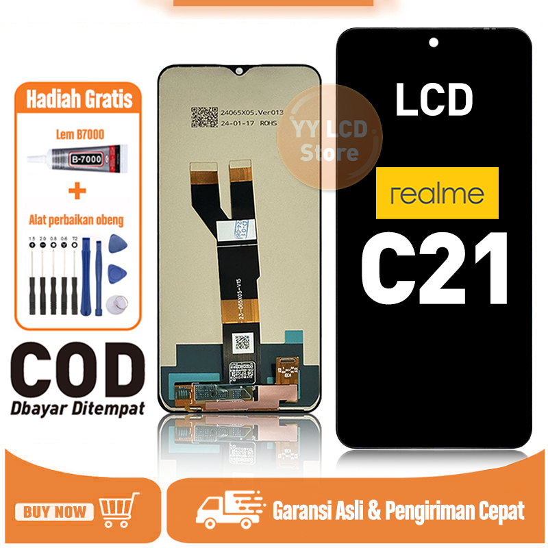 Jual LCD Realme C21 Original 100% Fullset Touchscreen asli ori Murah ...