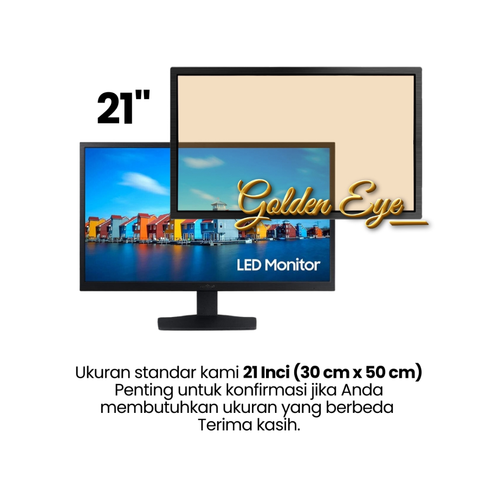 Jual lensa anti radiasi protector screen LED TV 20, 21, 22 inc dan ...