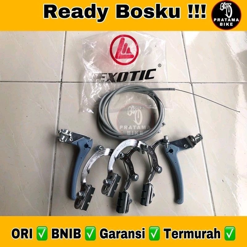 Jual Rem Set Sepeda U Brake CP ABU-ABU / GREY BMX MTB Gunung Lipat ...