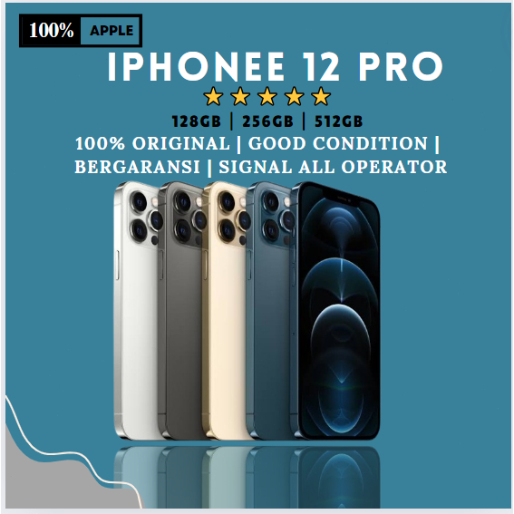 Jual i Phonee 12 Pro 128GB 256GB 512GB Second ORIGINAL Fullset /Mulus Like New/ Bergaransi /Best ...