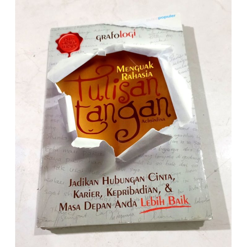 Jual ( OBRAL ) BUKU MOTIVASI // INSPIRASI // MENGUAK RAHASIA TULISAN TANGAN // ORIGINAL | Shopee ...