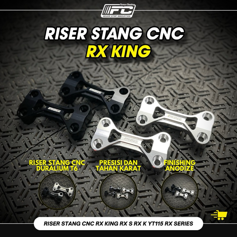 Jual RISER STANG CNC NON VOLT METER RX KING ORIGINAL 2TC | Shopee Indonesia