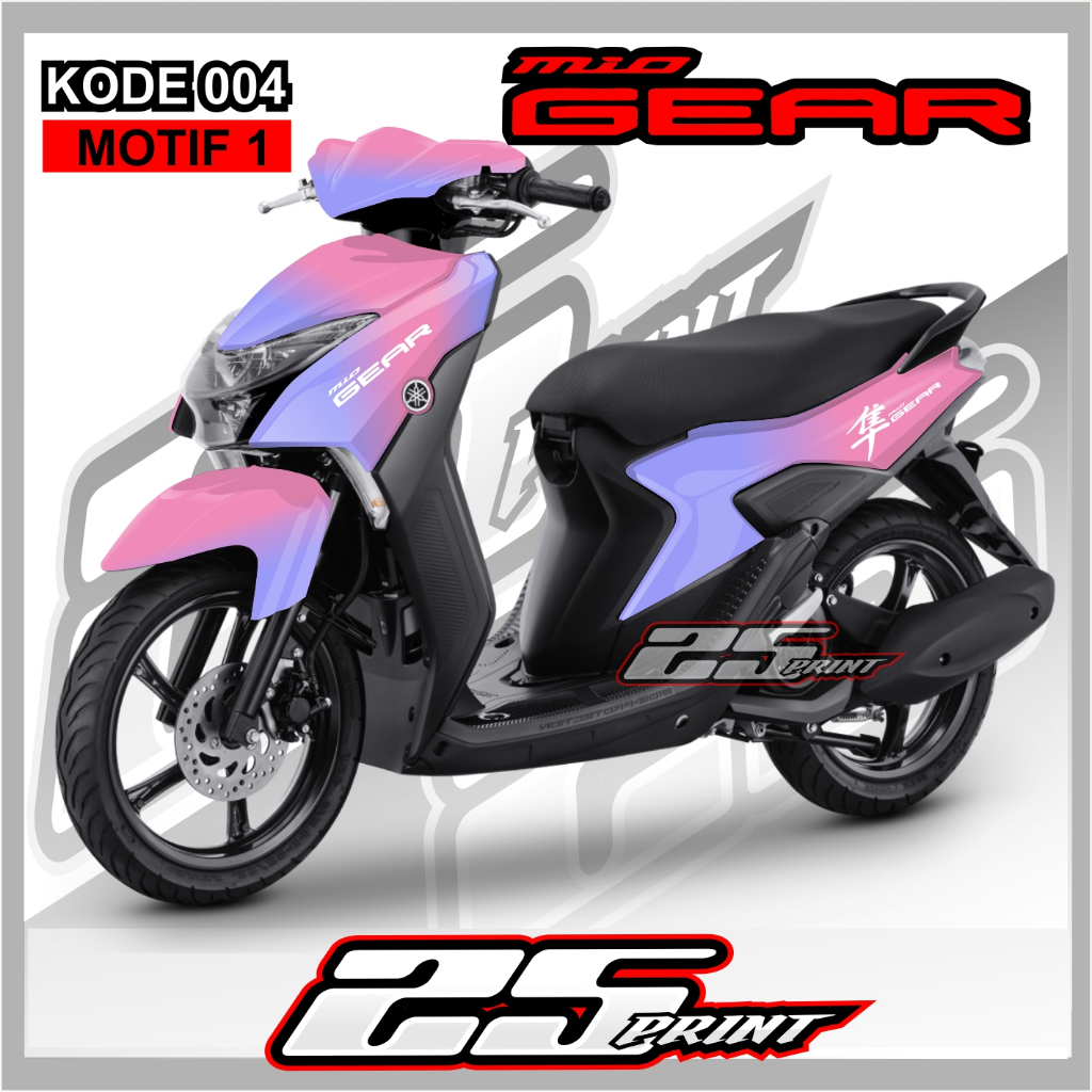 Jual STIKER FULL BODY MOTOR YAMAHA MIO GEAR 125 MOTIF KEREN 004 STIKER ...