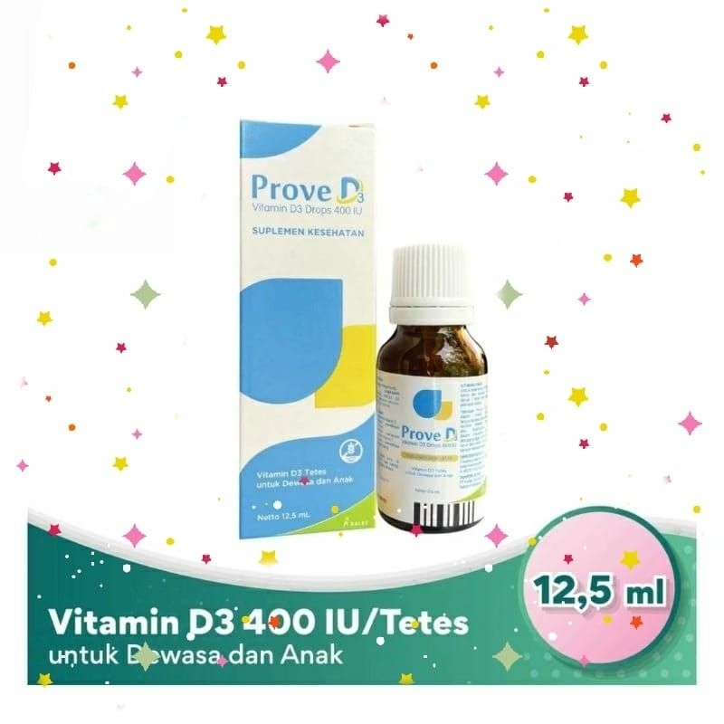 Jual Prove D3 Drop - Vitamin D3 400 IU Tetes 12,5 ml Untuk Dewasa dan ...