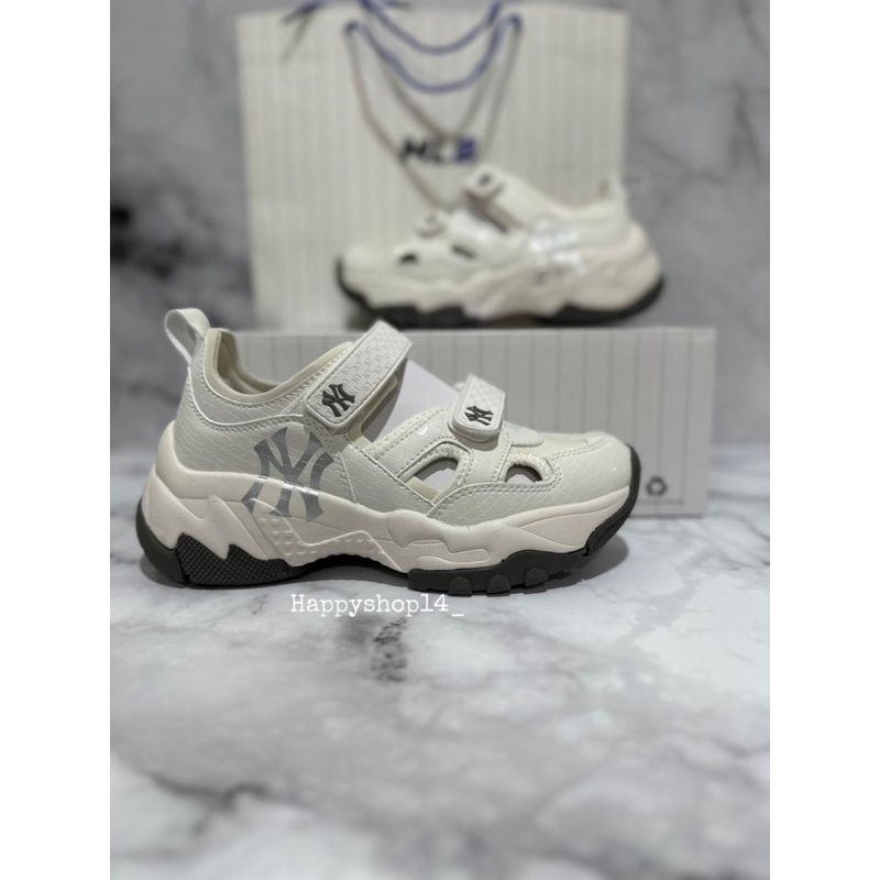 Jual Sepatu Sandal MLB Bigball Chunky Mask Lux NewYork White | Shopee ...
