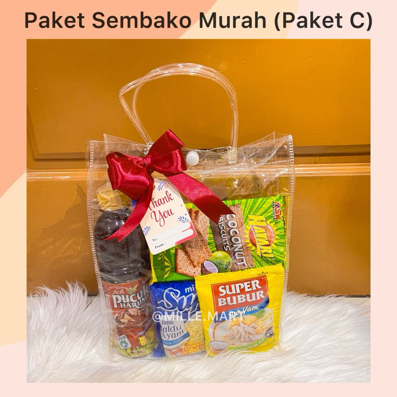 Jual PAKET ANEKA SEMBAKO MURAH ( PAKET C) Tas atau box / parcel sembako ...