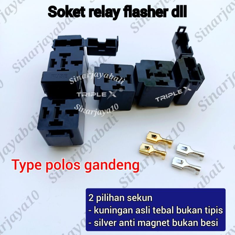 Jual soket relay gandeng socket rellay rumah tempat rilay 4p 5p 4 kaki ...