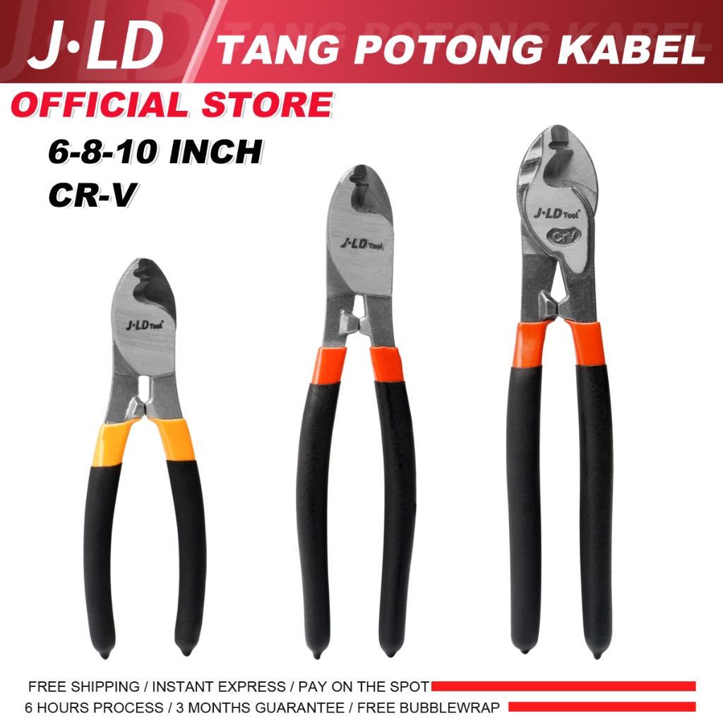Jual JLD Tang Potong Kabel 6-8-10inch Cable Cutter CR-V Alat Pemotong ...