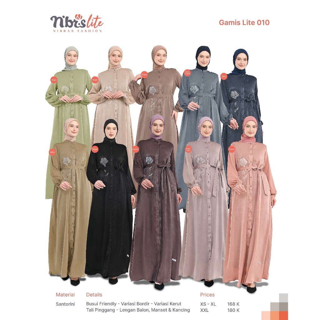 Jual GAMIS NIBRAS LITE 010 / NIBRAS SYARI TERBARU / GAMIS SYARI ORI ...