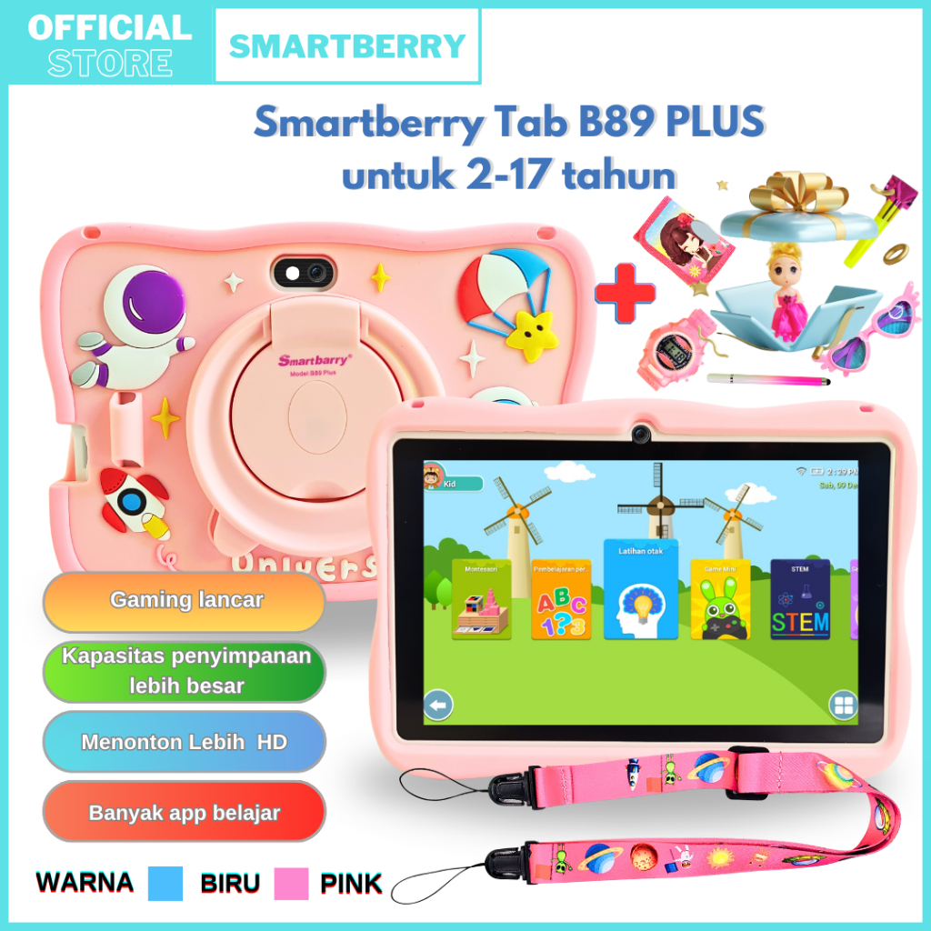 Jual SMARTBERRY STUDY TAB B89 Plus 4/128GB / Tablet Anak / Hadiah Anak ...
