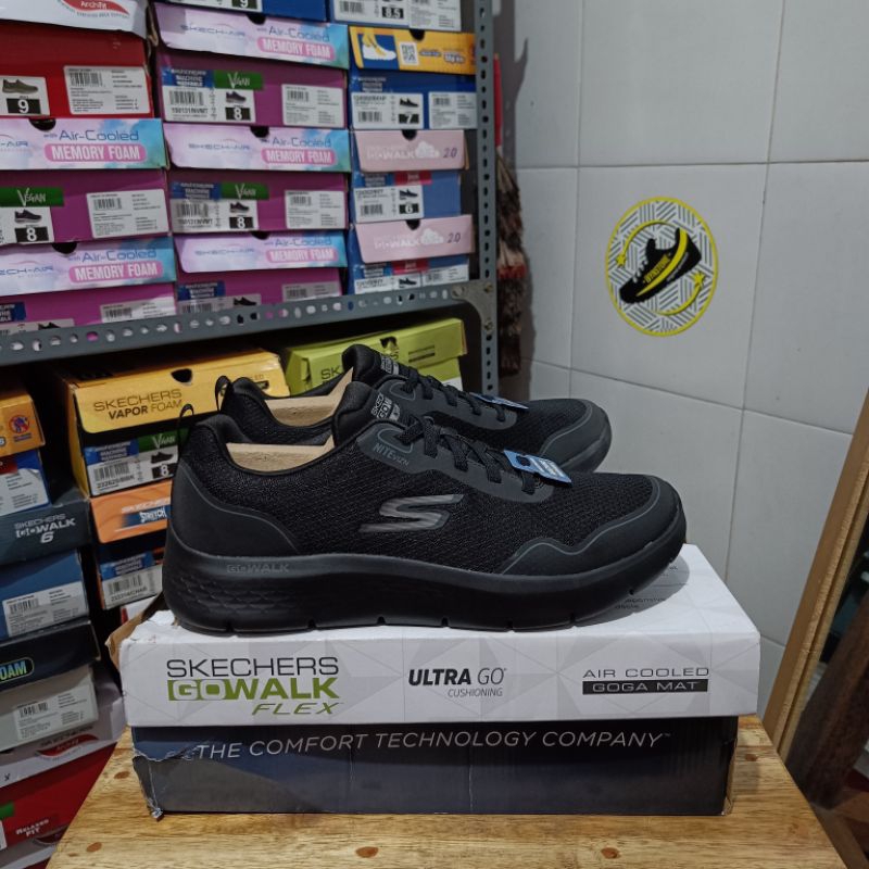 Jual Skechers Go Walk Flex - Nitevizn Full Black Men's | Shopee Indonesia