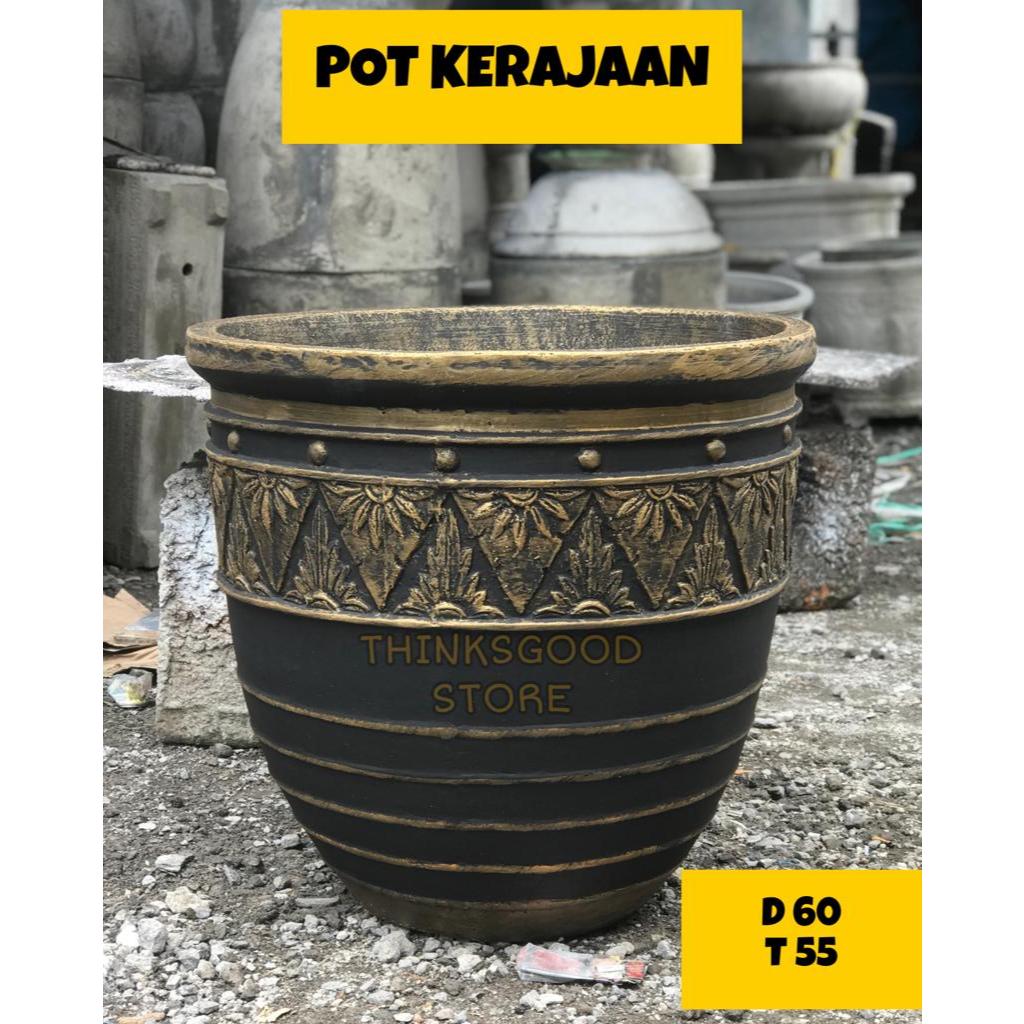 Jual POT BUNGA DAN TANAMAN BESAR JUMBO SEMEN TERASO MODEL KERAJAAN ...