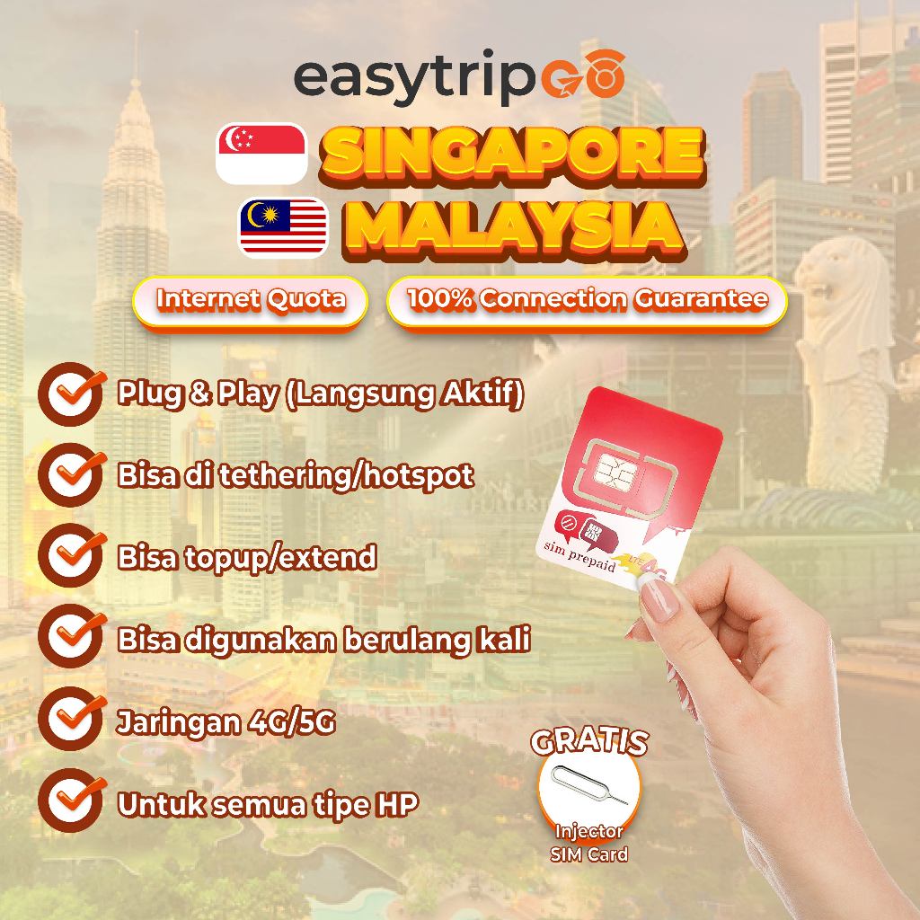 Jual EASYTRIPGO Sim Card Singapore Malaysia Unlimited Internet Data | Simcard Singapore Malaysia ...