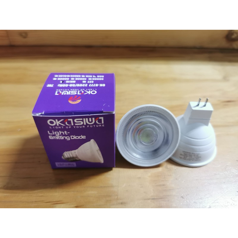 Jual LAMPU LED 7watt MR16 220v OKASIWA | Shopee Indonesia