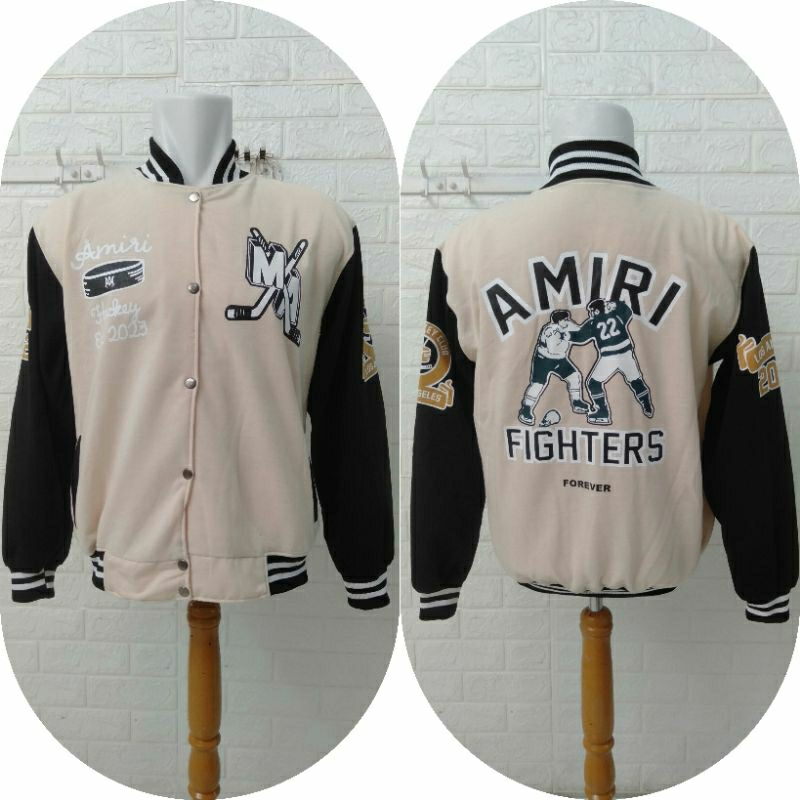 Jual Baseball Varsity model distro Fight Amiri,,, bisa COD | Shopee ...