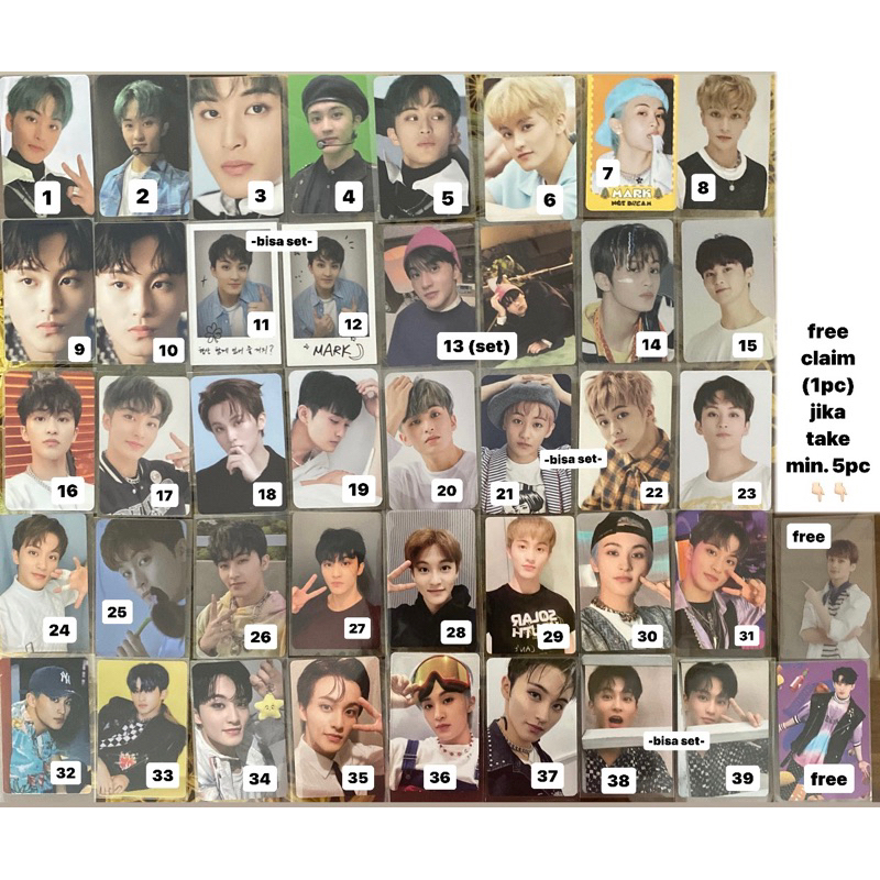 Jual PART 1 [BACA DESK] READY OFFICIAL PC photocard nct aab MARK LEE | Shopee Indonesia