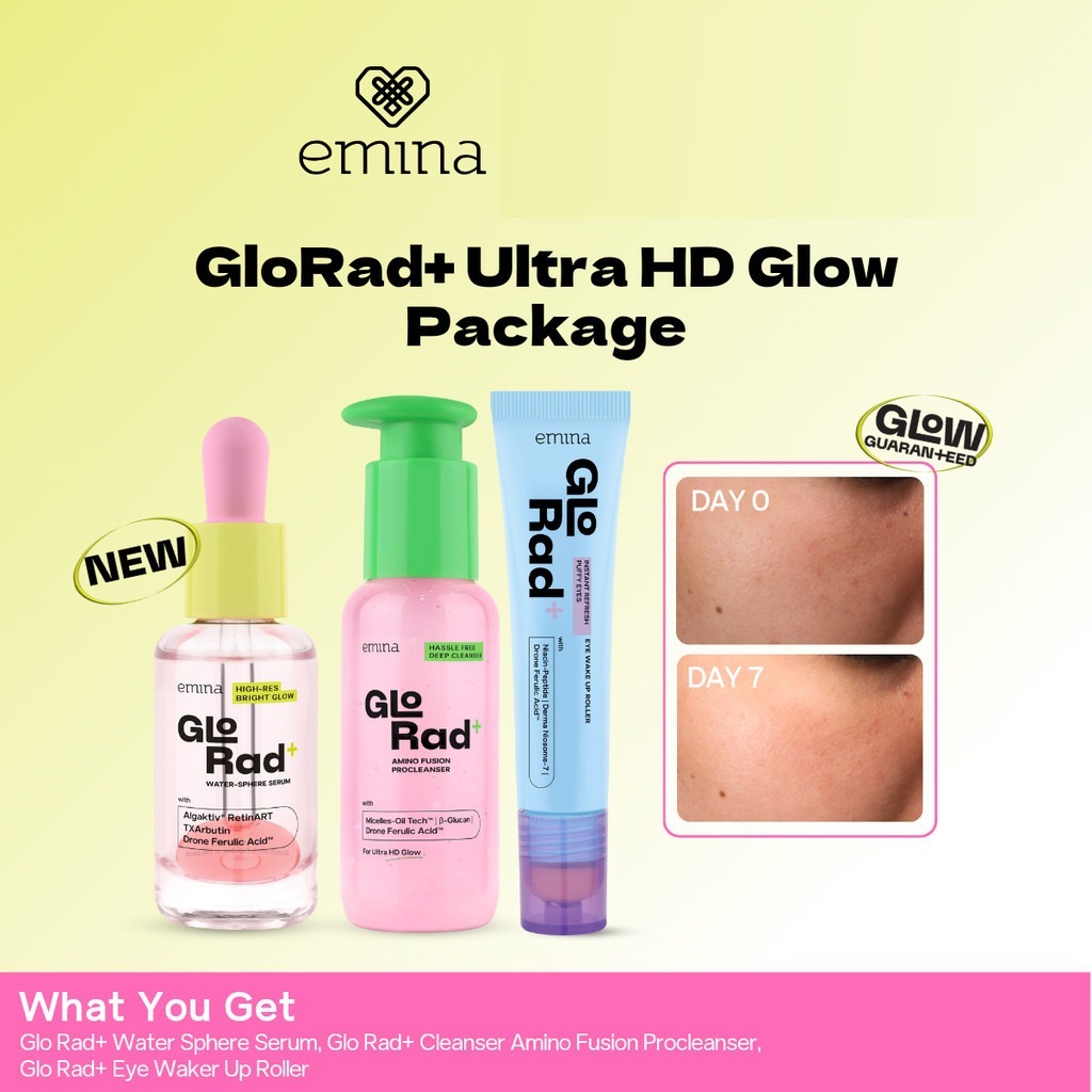 Jual CM EMINA Glo Rad Series | Amino Fusion Pro Cleanser 100ML | Eye ...
