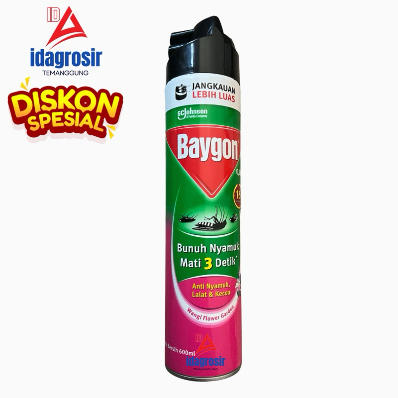 Jual BAYGON AEROSOL FLOWER GARDEN 600 ML | Shopee Indonesia
