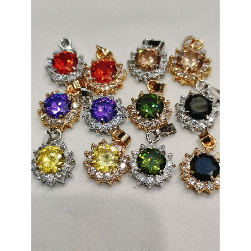 Jual Liontin Xuping Batu American Diamond Cutting Model Bulat | Shopee ...