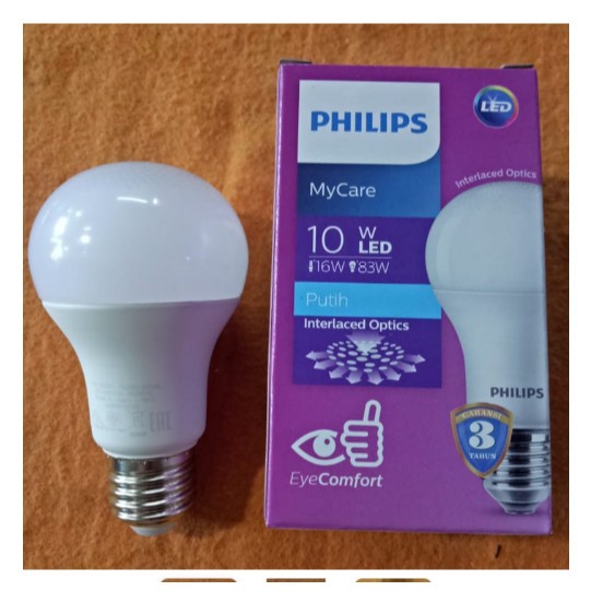 Jual PHILIPS Lampu LED MyCare 10W Putih Bohlam LED Bulb My Care 10 Watt CDL | Shopee Indonesia