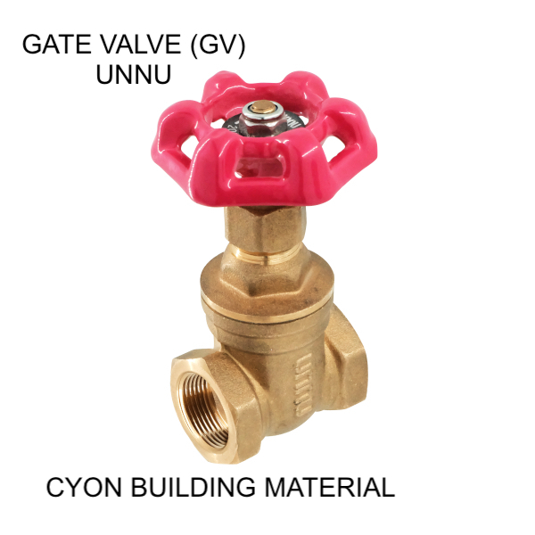 Jual UNNU GATE VALVE 1/2" GV; STOP KRAN KUNINGAN | Shopee Indonesia