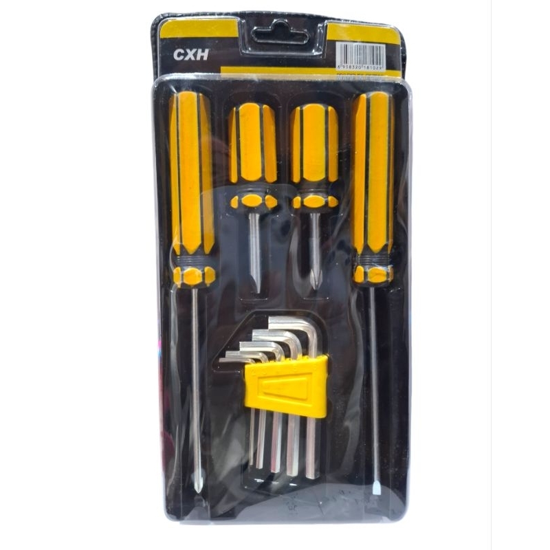 Jual Set Paket Obeng Kunci L Tools 9 Pcs Hexagonal Pliers Screwdriver ...