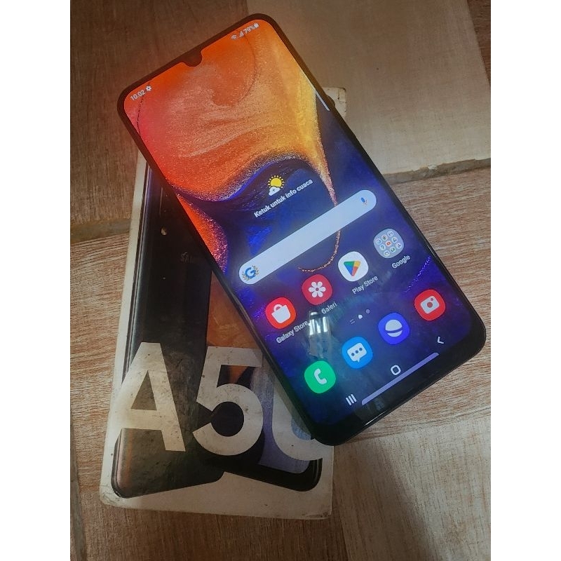 Jual samsung A50 dual sim 4/64 ex resmi SEIN | Shopee Indonesia