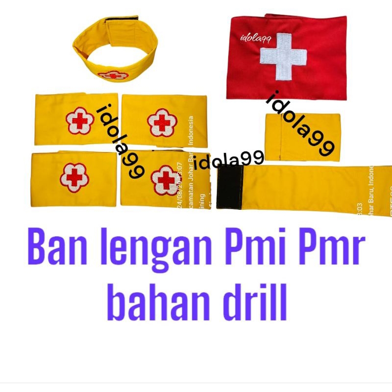 Jual Ban lengan Pmi/ban lengan Pmr/Ban lengan logo | Shopee Indonesia