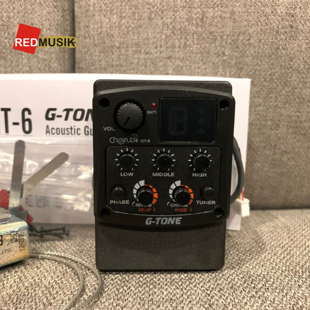 Jual Equalizer Preamp Gitar Akustik Cherub G Tone GT 6 GTone Cherub GT6 Pickup Spull | Shopee ...