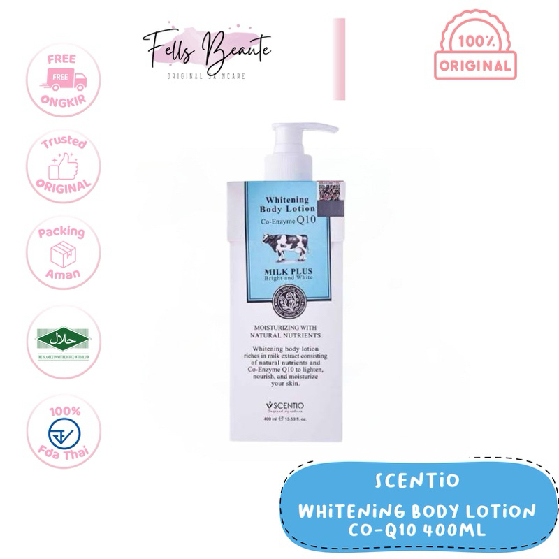 Jual (ADA BARCODE) SCENTIO Whitening Body Lotion Coenzyme Q10 Milk Plus ...