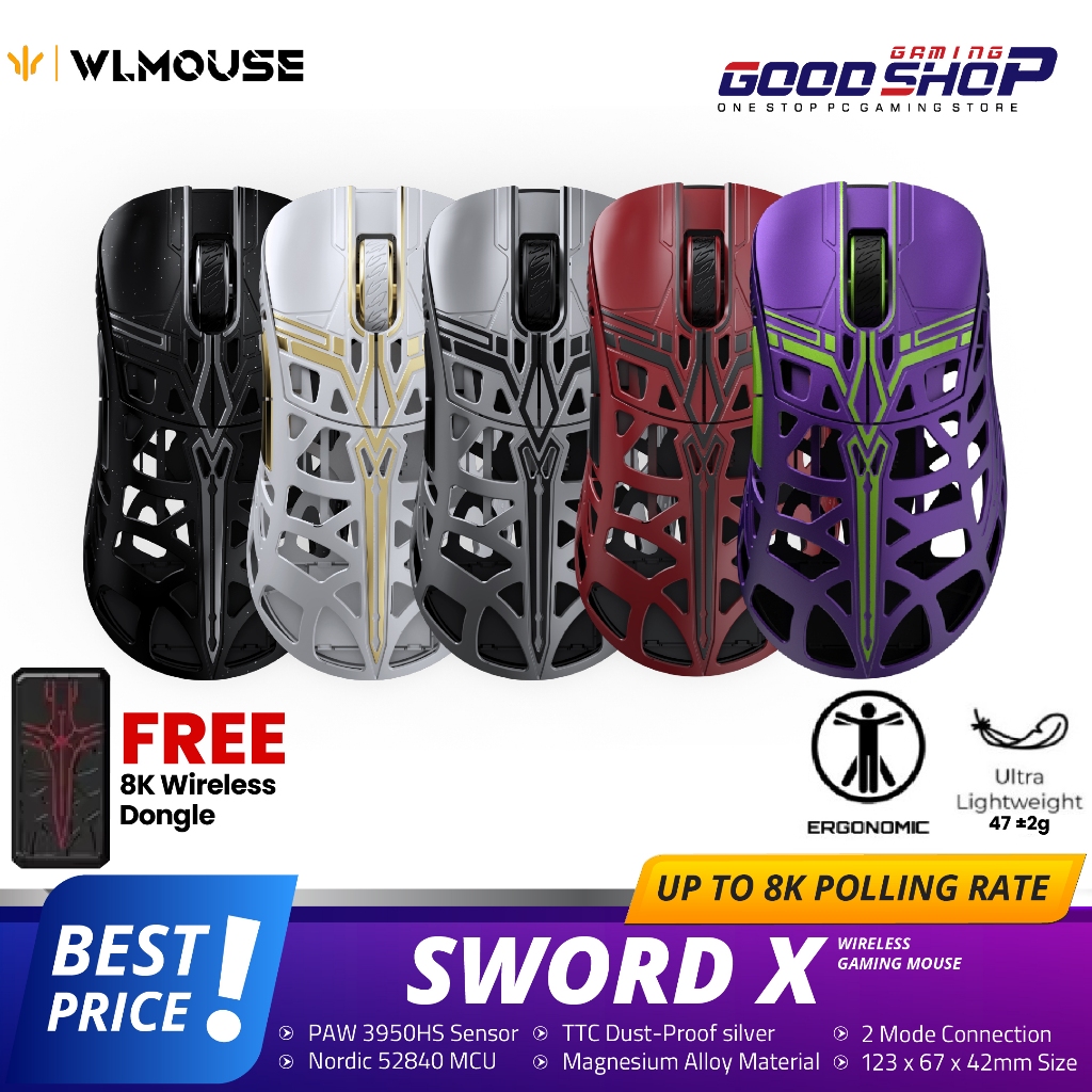 Jual WL MOUSE Sword X Magnesium Gaming Mouse | Shopee Indonesia