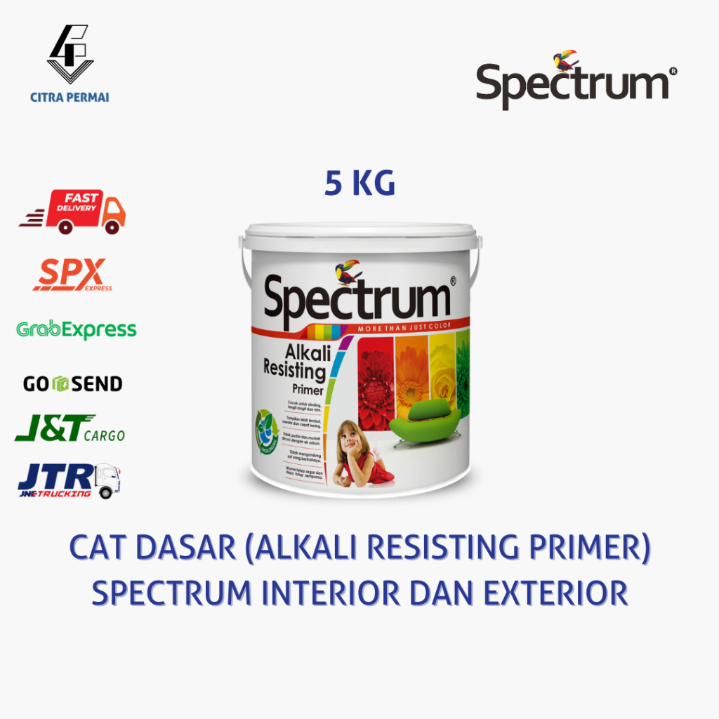 Jual CAT DASAR ALKALI SPECTRUM ALKALI RESISTING PRIMER INTERIOR AND ...