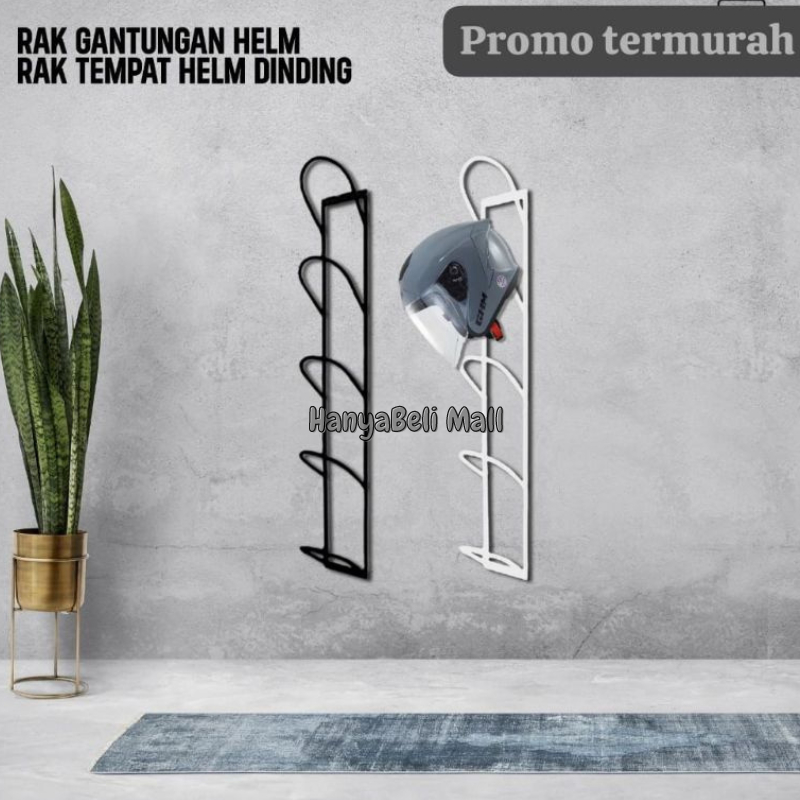 Jual Rak Helm Gantung Gantungan Helm Tempat Penyimpanan Helem Tempel ...