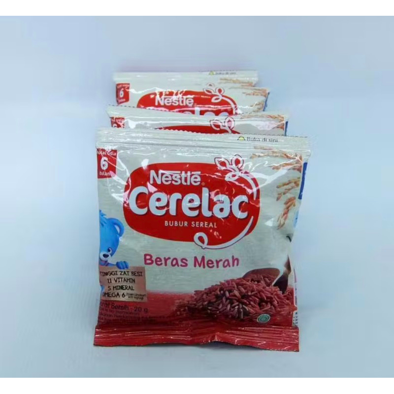 Jual KARTON NESTLE CERELAC Sachet Beras Merah / Kacang Hijau 16x8x20gr ...