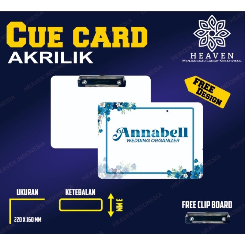 Jual Cue Card Akrilik Custom | Shopee Indonesia