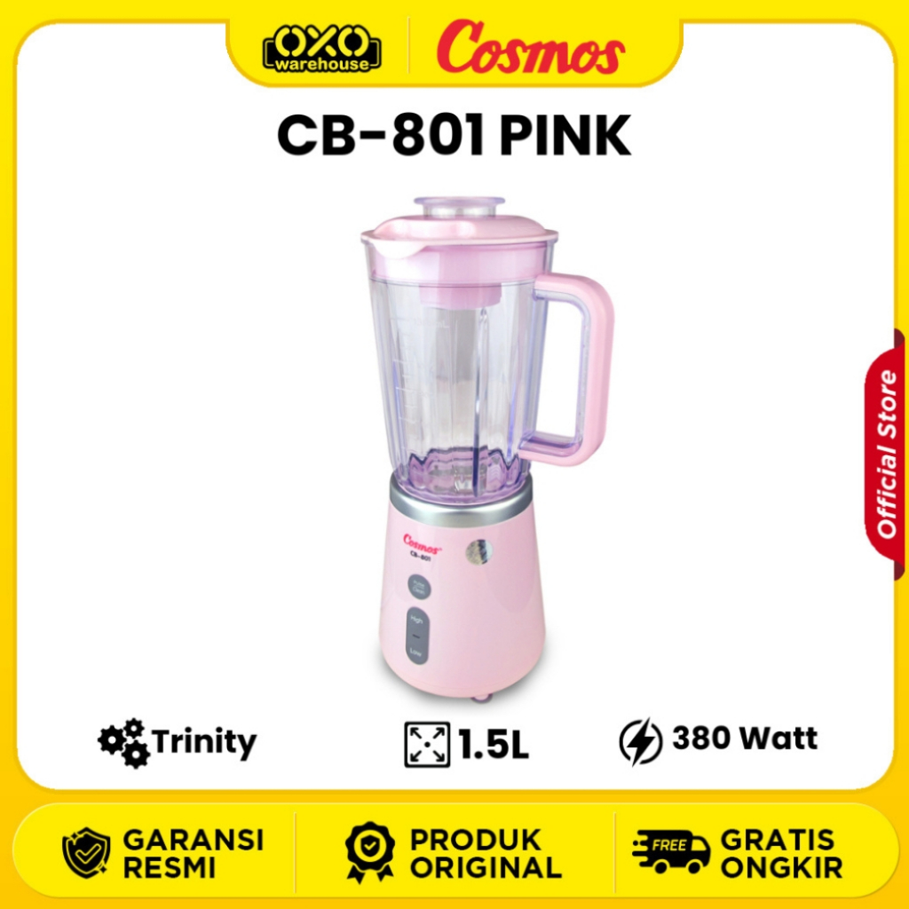 Jual Cosmos Blenz – Blender 1.5 L Pink CB-801 P Garansi Resmi | Shopee Indonesia