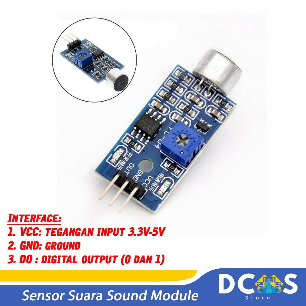 Jual Sensor suara Sound Module untuk Mendeteksi Suara Dan Siulan FC-04 FC04 | Shopee Indonesia