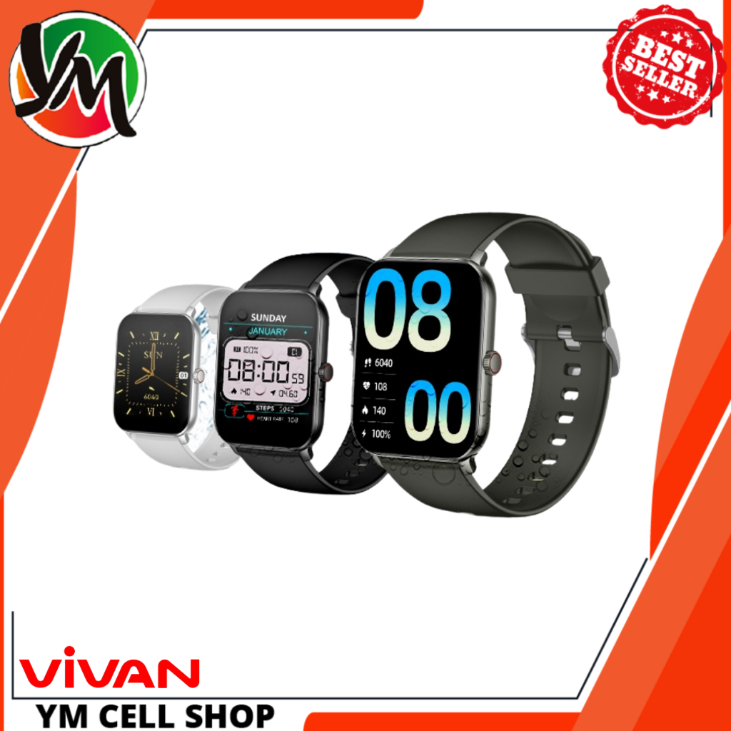 Jual Smartwatch VIVAN VWF18 with Waterproof IP68/100+ Sports Mode/Alexa ...