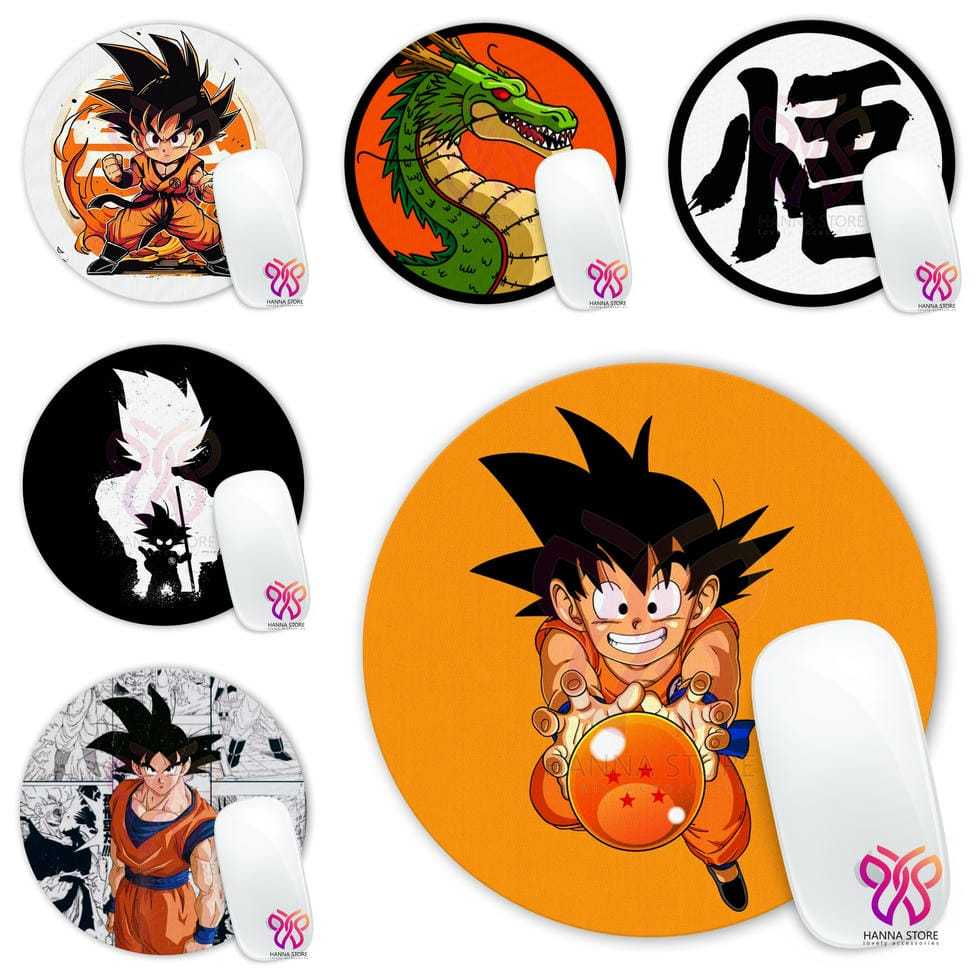 Jual Mousepad Bulat Alas Laptop PC Anime Manga Dragon ball | Shopee ...
